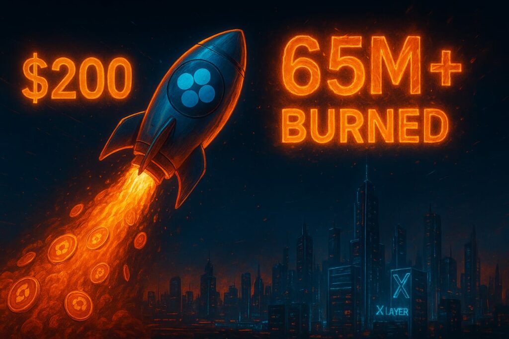 $OKB Rockets Way Past $200 After Massive Token Burn and X Layer Upgrade » The Merkle News